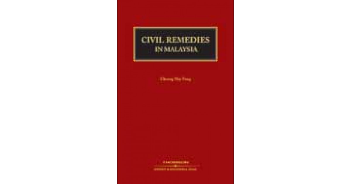 Civil Remedies in Malaysia - Civil Procedure - Law | Professional Bookshop