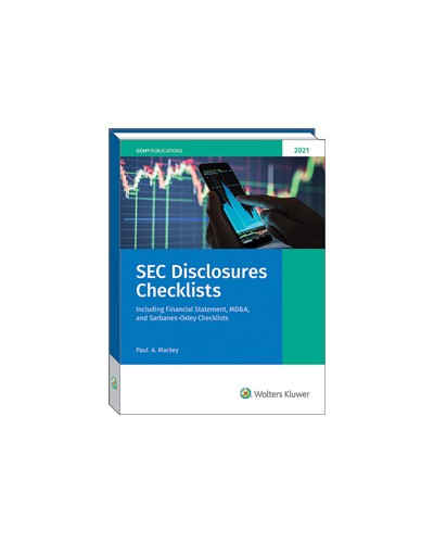 SEC Disclosures Checklists (2022 Edition) - Recommended for You ...