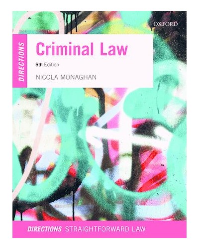 Criminal Law Directions, 6th Edition - Criminal Law - Law ...