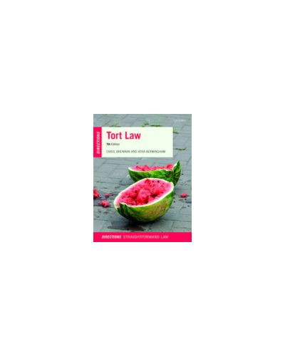Tort Law Directions 7th Edition - Tort / Personal Injury - Law ...