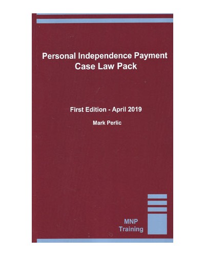 Personal Independence Payment Case Law Pack - Social Security & Welfare ...